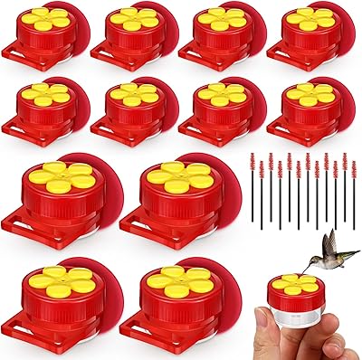 Amazon.com : Hand Hummingbird Feeder, 4Pcs Mini Flower Handheld ...