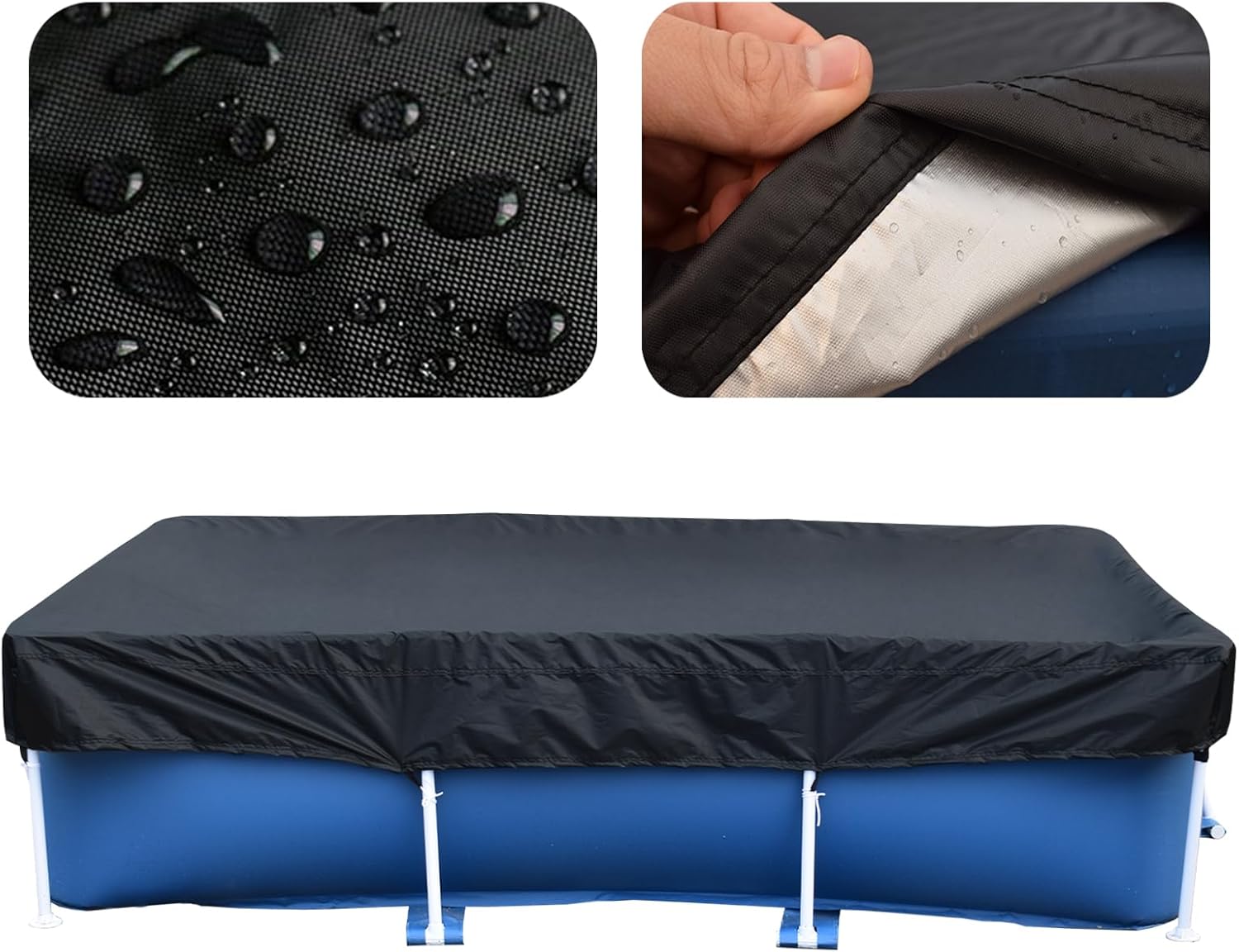 Amazon.com : 10 x 6 FT Rectangle Pool Cover, 300 * 200CM Rectangle Pool ...