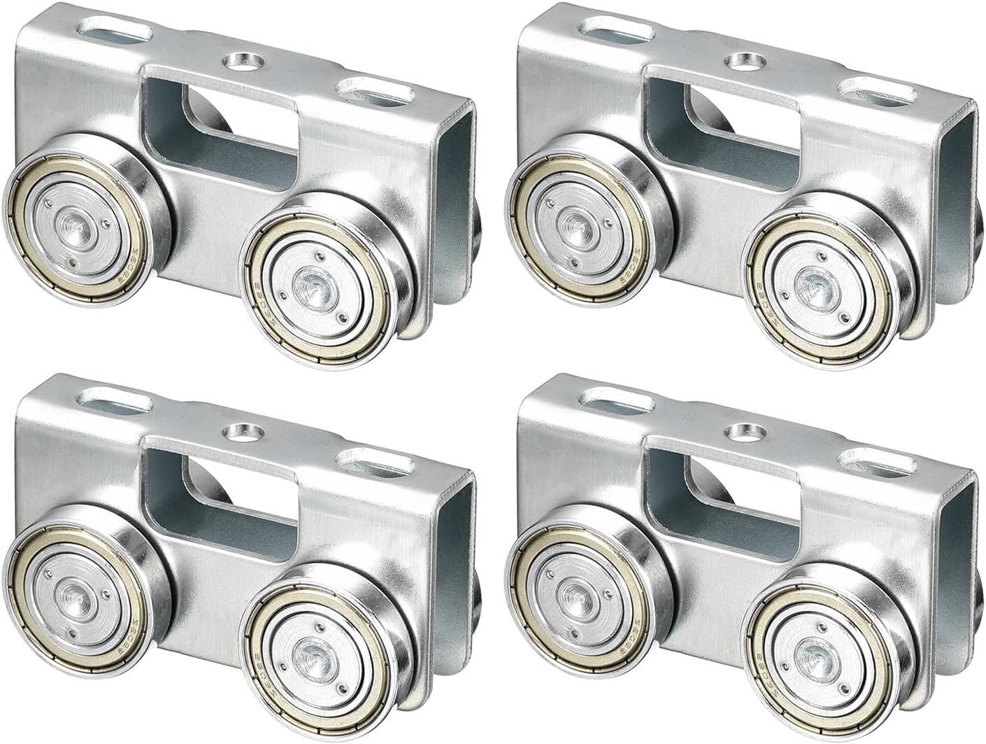 Amazon.com: uxcell 4 Wheel Trolley Assembly, Silent Load Trolley ...