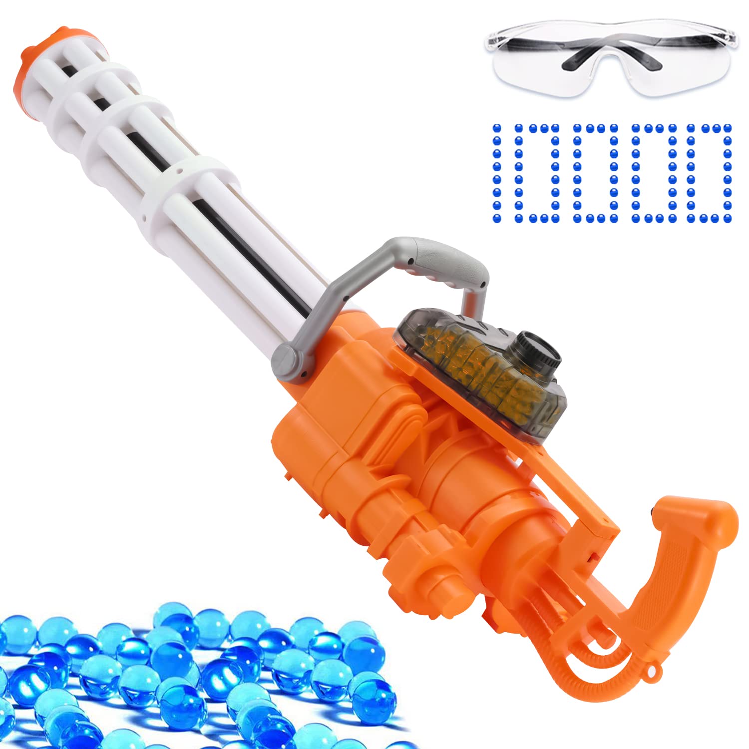 Buy ferventoys Gatling Gel Ball Blaster M134 Electric Splatter Blaster ...