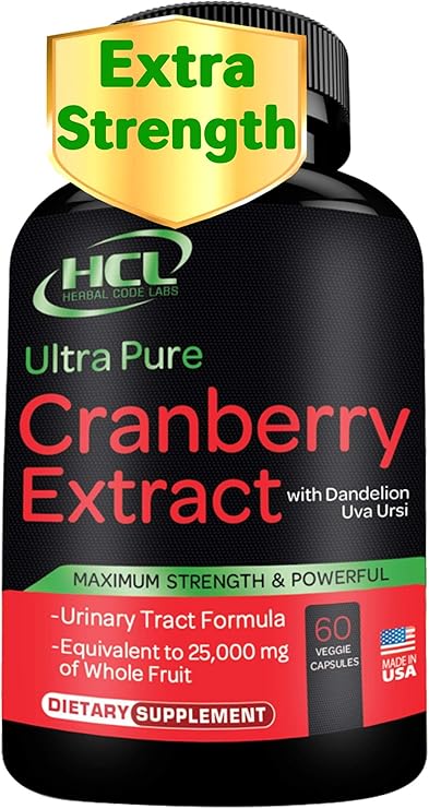 Amazon.com: Cranberry Extract Pills - Super Strength 50:1 Whole Fruit ...