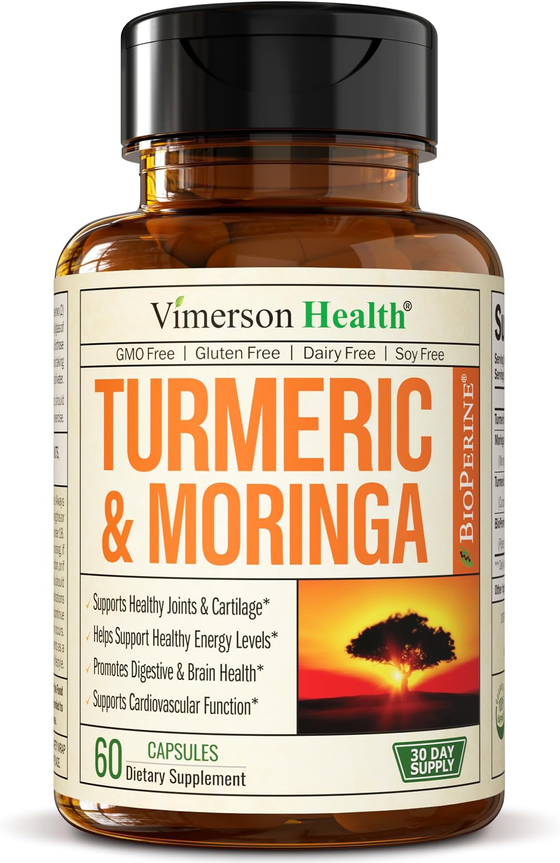 Amazon.com: Turmeric Curcumin & Moringa Leaves Extract with Black ...