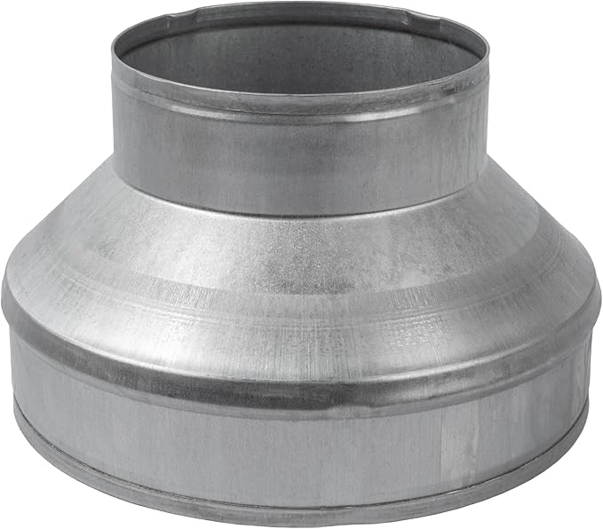 8" to 5" Inch Galvanized Steel Round Duct Reducer - Pipe Fitting ...
