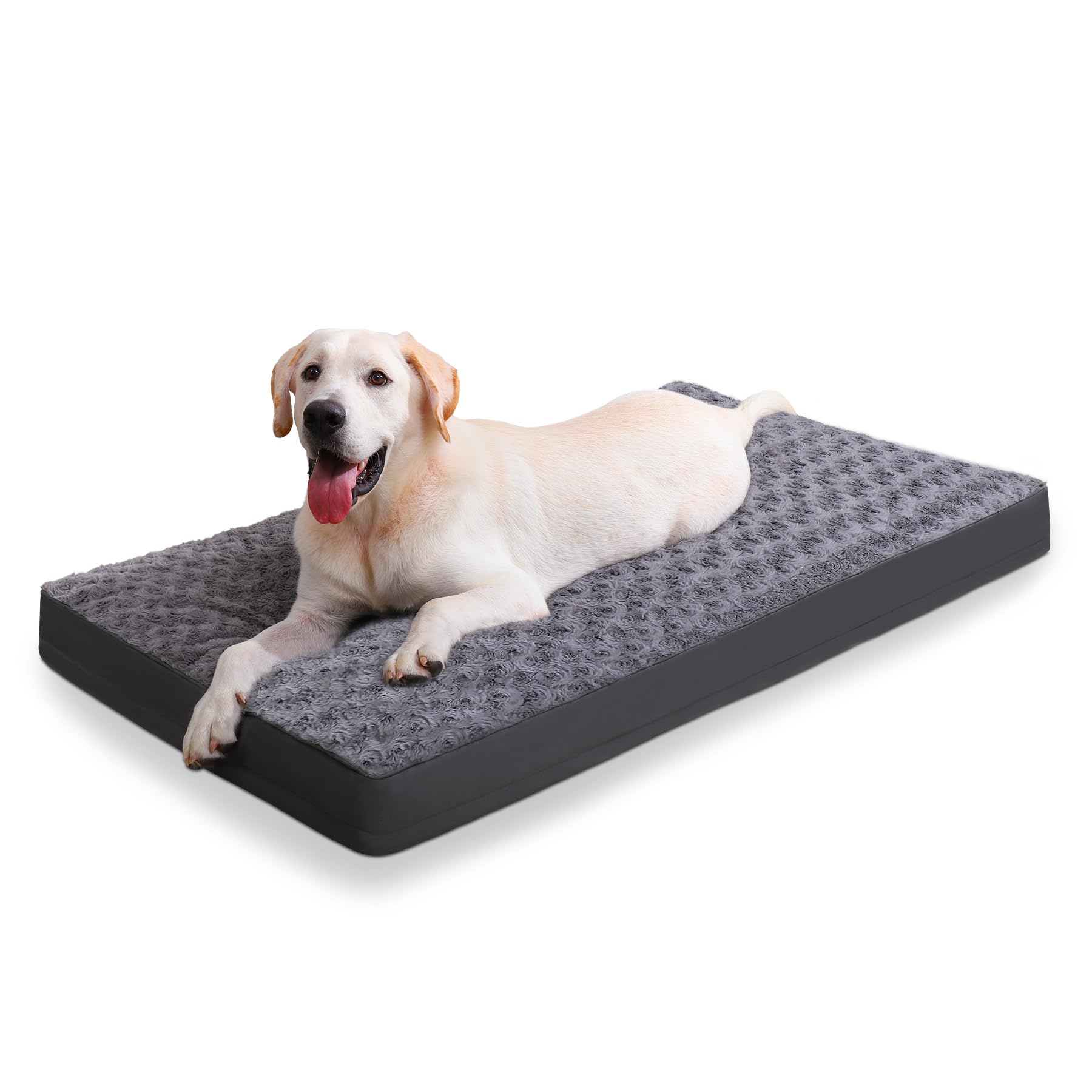 Dog Crate Bed Waterproof Dog Beds for Medium Dogs Rose Velvet Soft ...