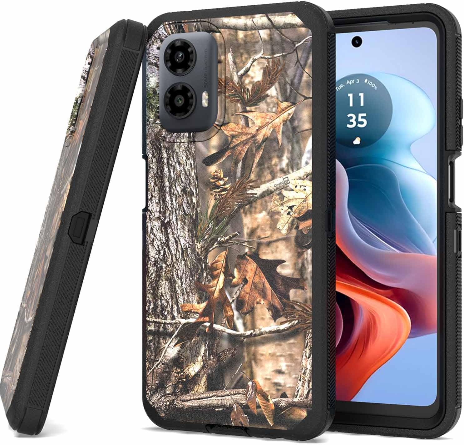 Amazon.com: CoverON Rugged Designed for Motorola Moto G 5G (2024) Case ...