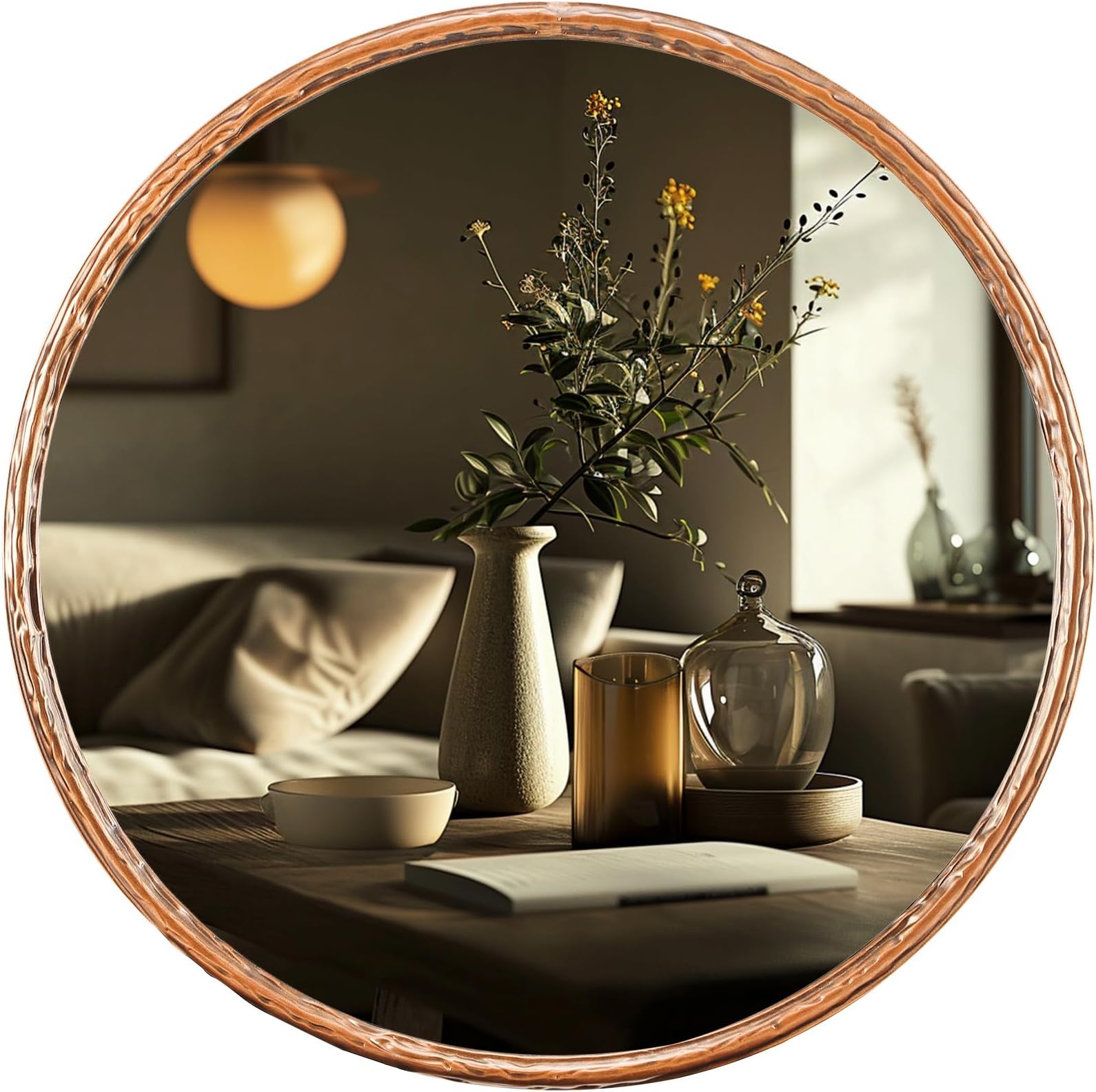 Amazon.com: Umbra Misto Oval Mirror, Copper : Home & Kitchen