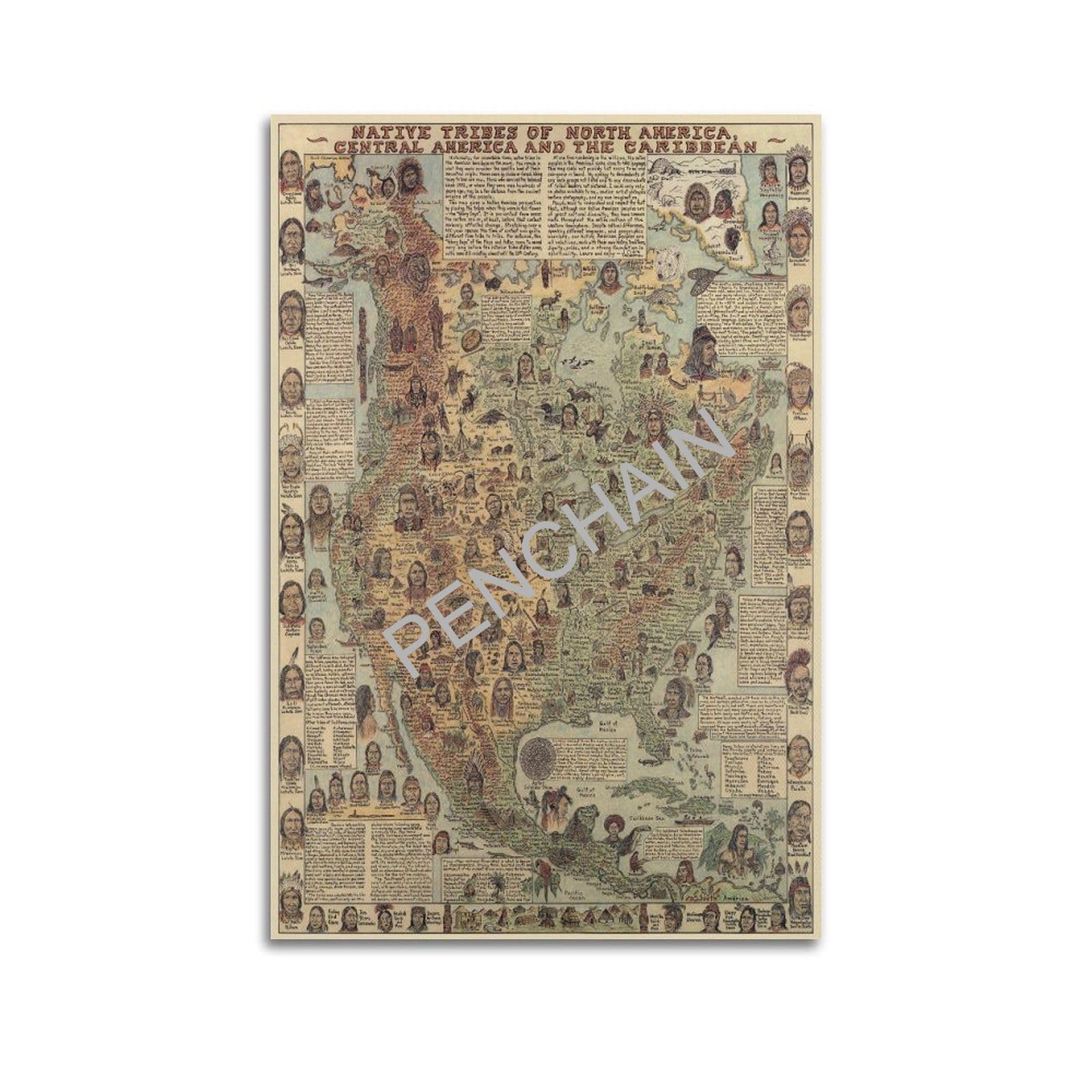 Amazon.com - Mapping Native North American Tribes - Lively Map ...