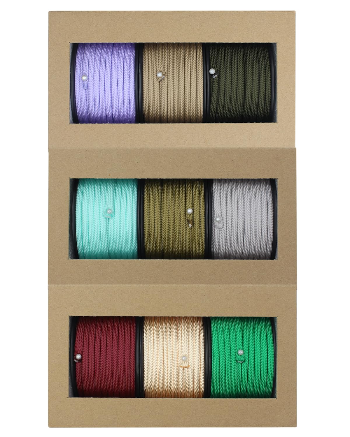 Amazon.com: Multicolor Paracord Bulk Variety Pack with Spool - 9 Colors ...