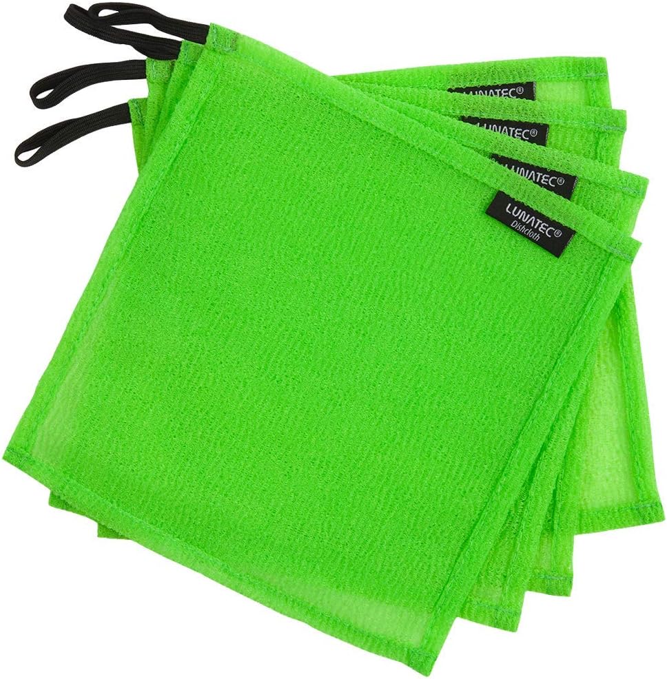 LUNATEC Odor-Free Dishcloths. The Perfect Scrubber, Dish Cloth, Sponge ...
