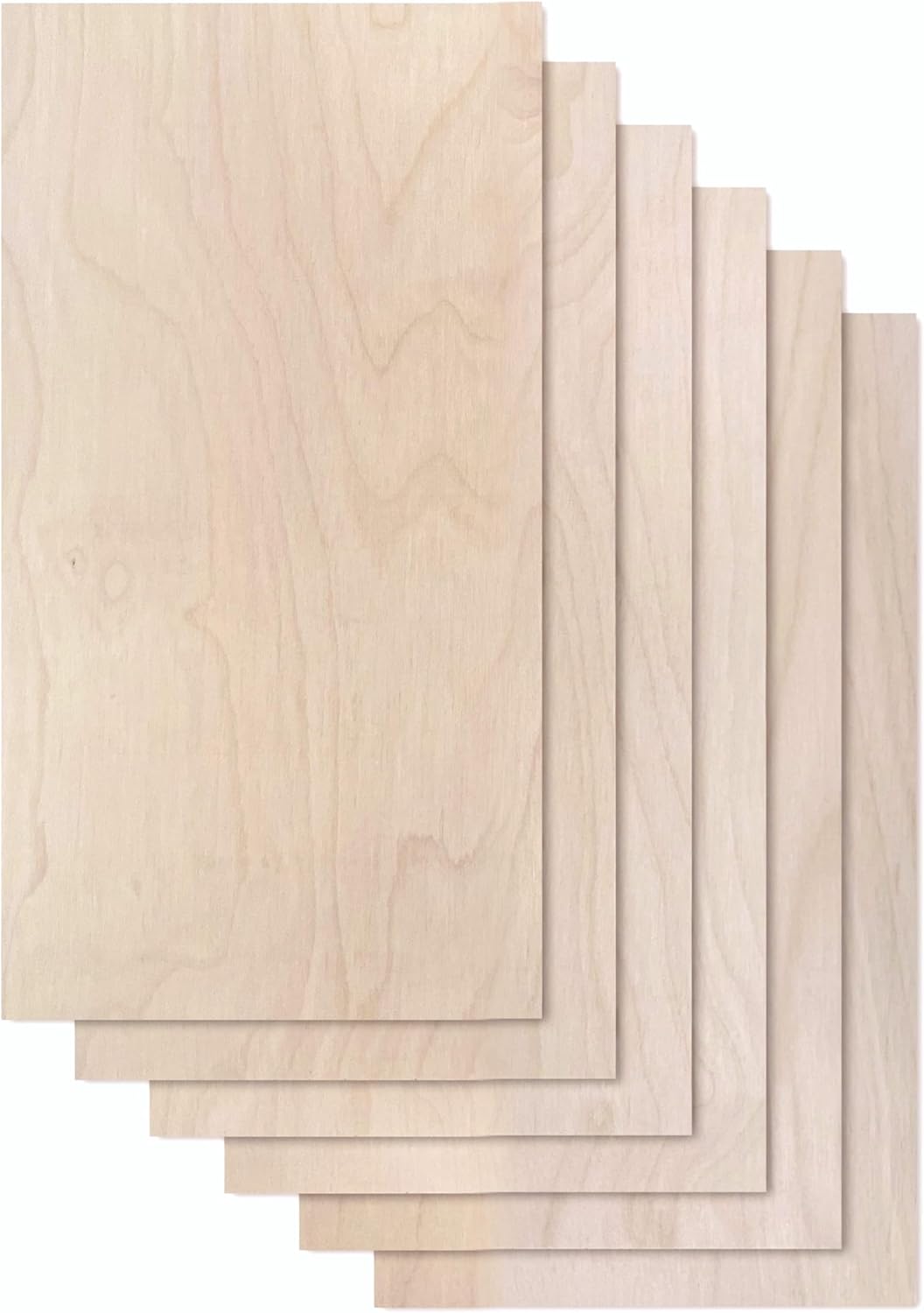Amazon.com: Proflex Birch Plywood 6pcs, 1/8" x 12” x 24” Real Wood ...