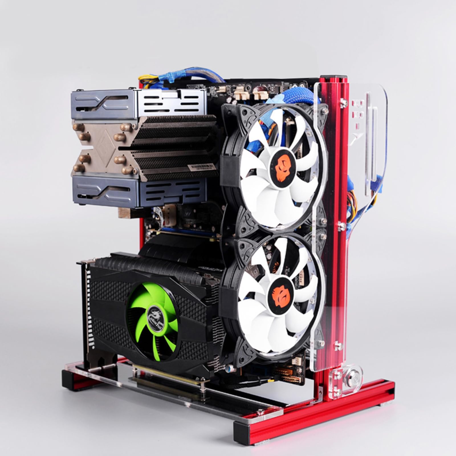 ATX M-ATX ITX Open Chassis Vertical Overclocking Test Platform Chassis ...