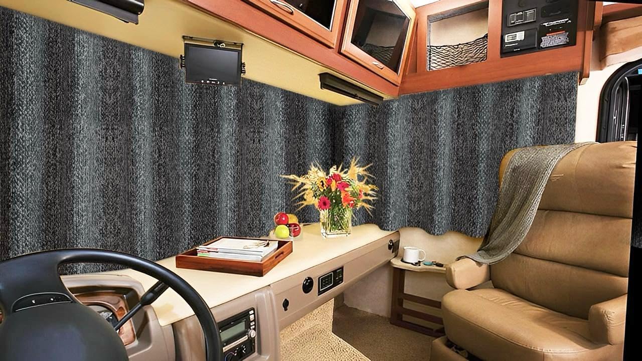 Amazon.com: 2-Panel RV Windshield Curtain Set for Class A Motorhomes ...