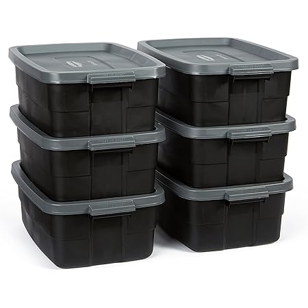Amazon.com: Rubbermaid ActionPacker Lockable Storage Box, 8 Gallon ...
