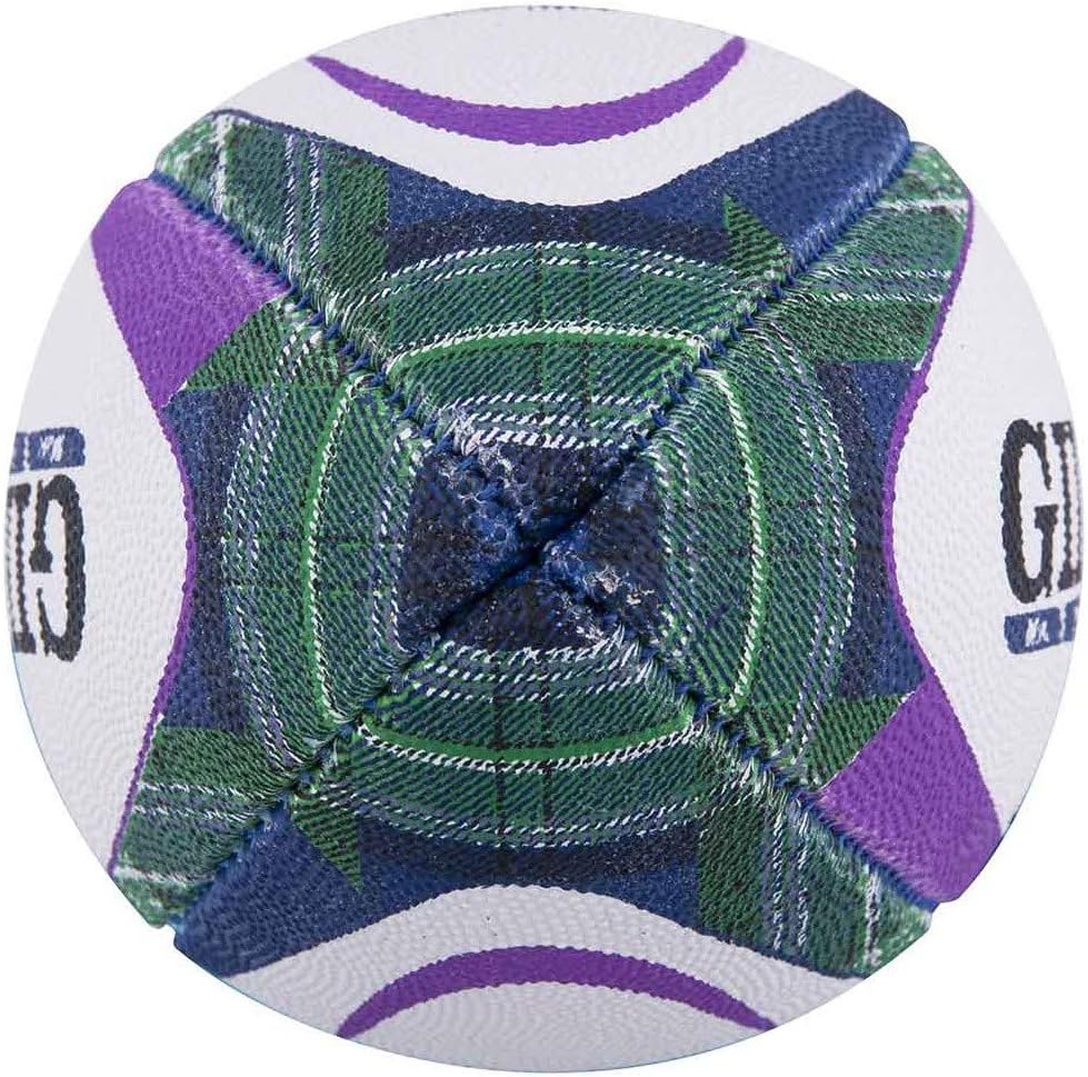 Gilbert Scotland Réplica Supporter Tartan Rugby Union Ball Blanco ...