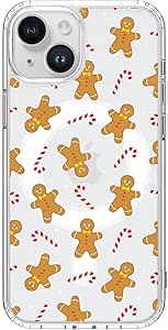 Amazon.com: Idocolors for iPhone 14 Plus Case Gingerbread Man ...