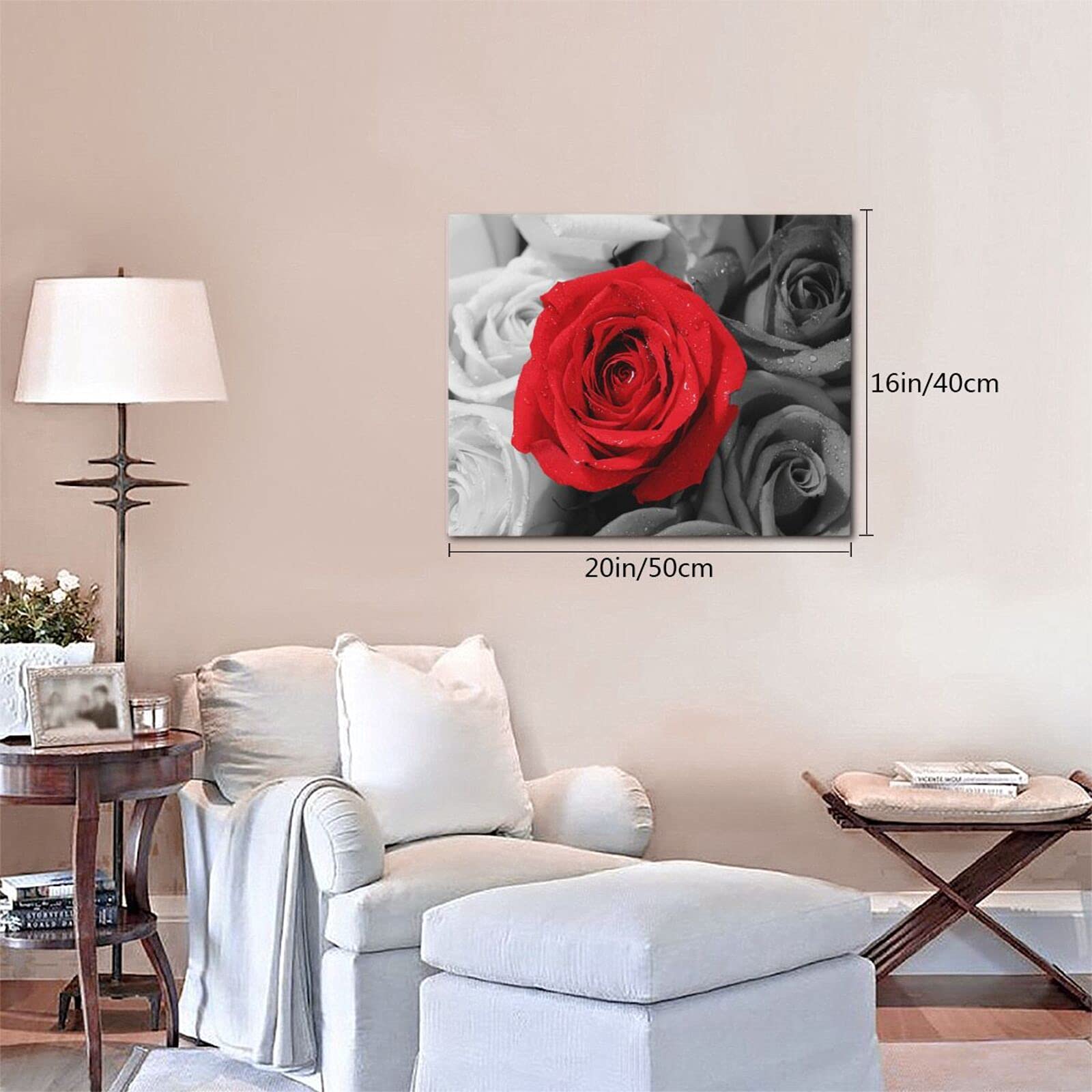 Black And White Rose Artwork