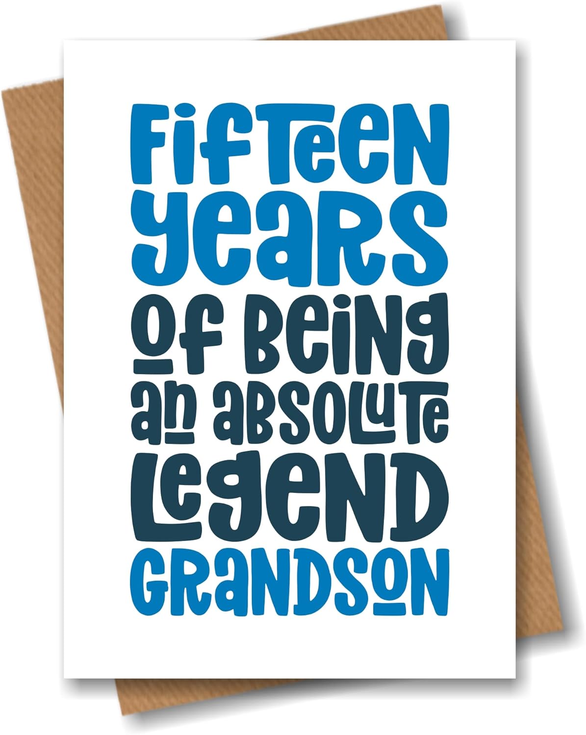 Grandson 15th Birthday Card For Grandson Fifteen Years Of Being An Grandson 15th Birthday Card For Grandson Fifteen Years Of Being An