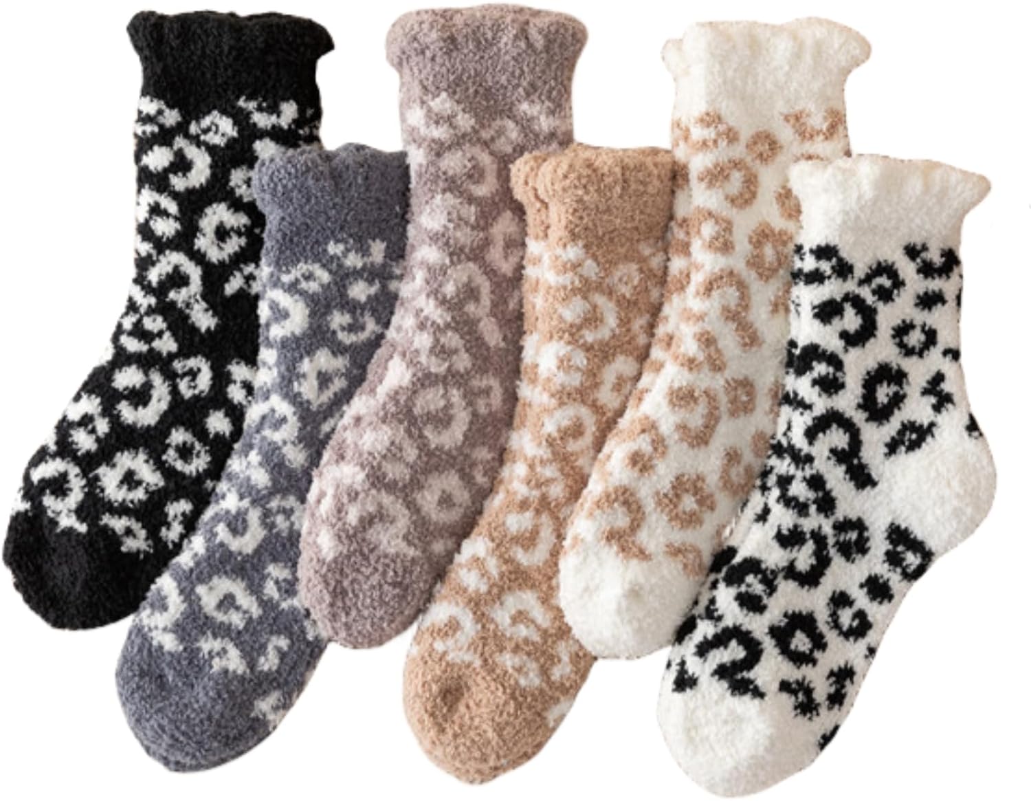 Gurajo Warm Fuzzy Socks, Women Winter Slipper Socks, Cute Casual Socks ...