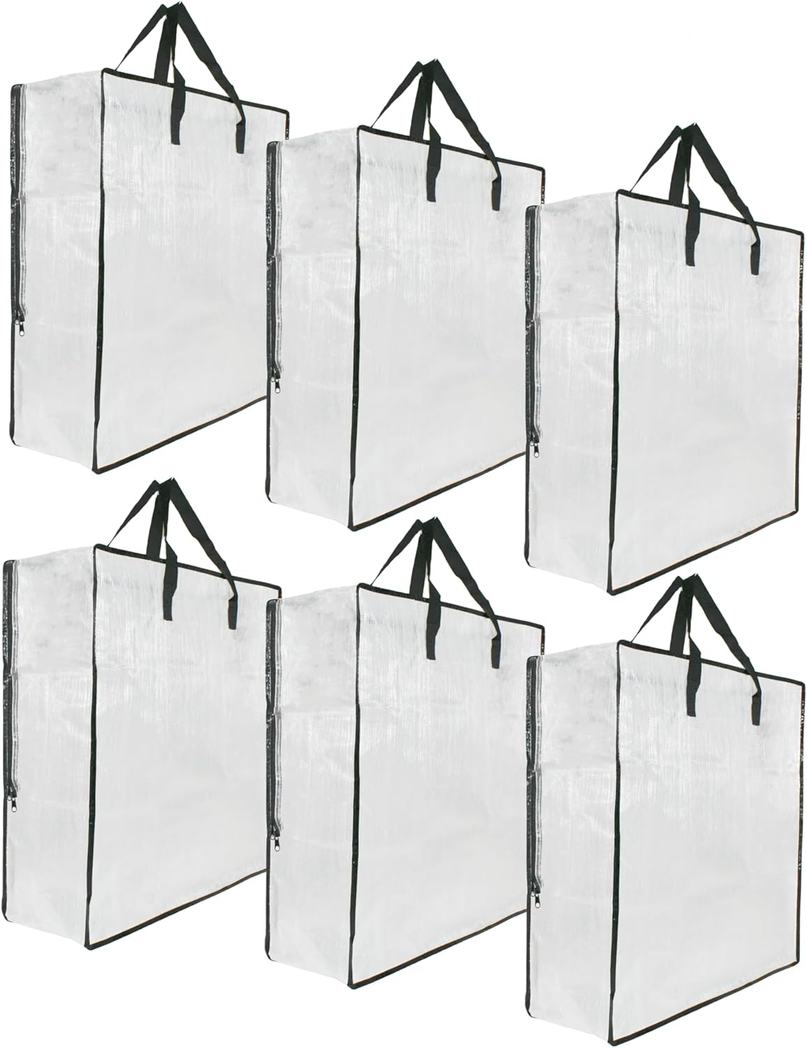 Amazon.com: 6 Pack Clear Storage Bags with Zipper and Handles, Blanket ...