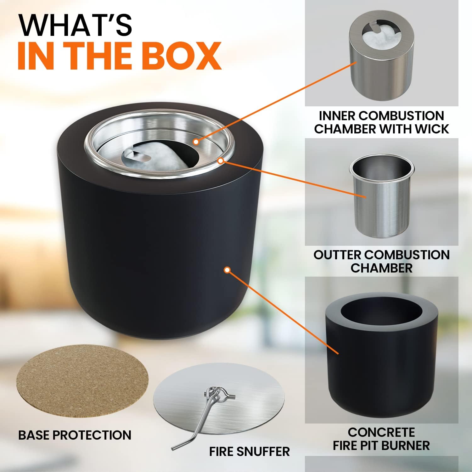 CozyFire Fogata de mesa para fogata de interior hoguera portátil ...