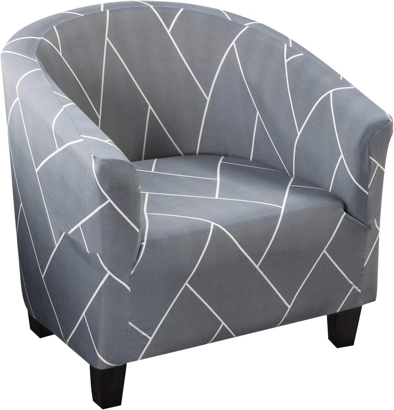 Amazon.com: GULI Velvet Tub Chair Covers for Armchairs, Club Slipcover ...