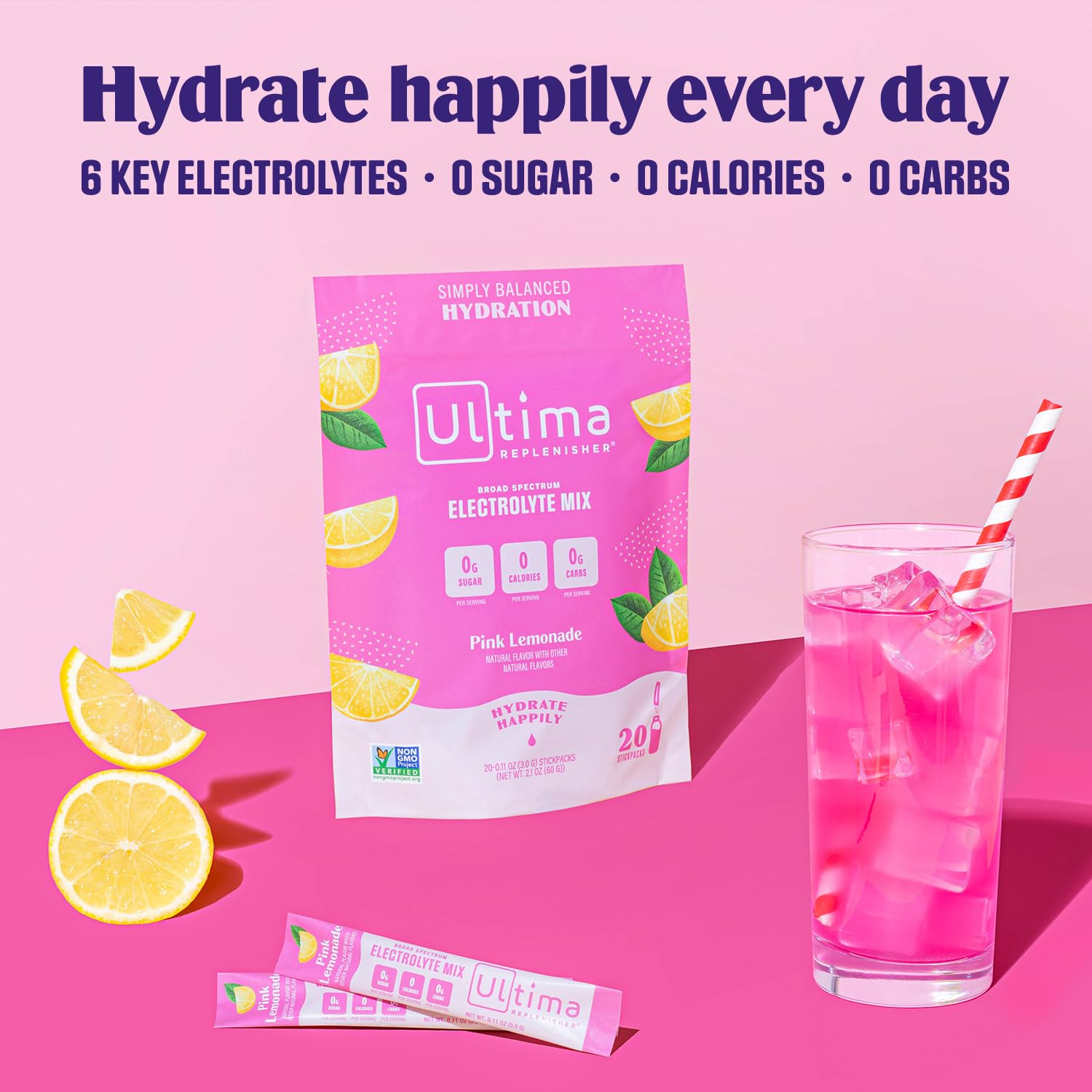 Snapklik.com : Ultima Replenisher Daily Electrolyte Drink Mix Pink ...