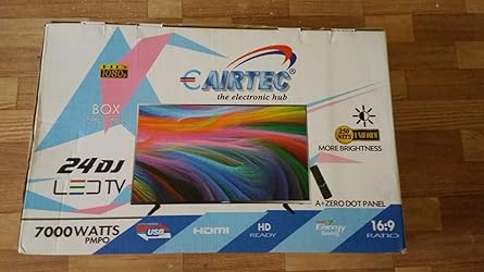 eAirtec 61 cms (24 inches) HD Ready LED TV 24DJ (Black) (2022 Model ...