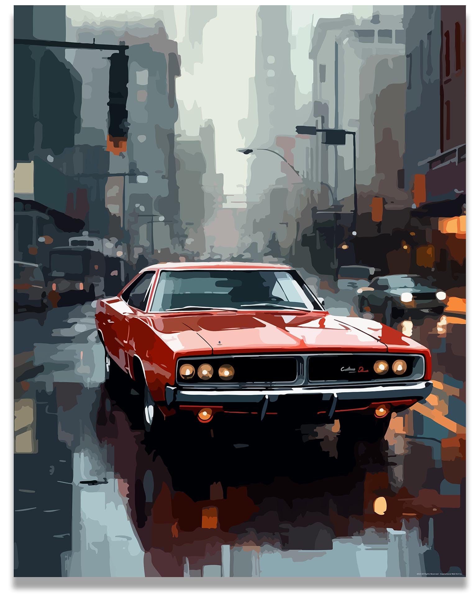 Amazon.com: Inspirational Wall Art Co. - Reliable | 1969 Dodge Charger ...