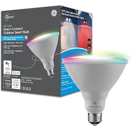 GE Lighting CYNC Smart LED Light Bulb, Color Changing Lights, Bluetooth ...