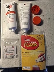 Amazon.com | Classy Wino Sunscreen Flask 2 Pack (20 oz Total) - Hidden ...