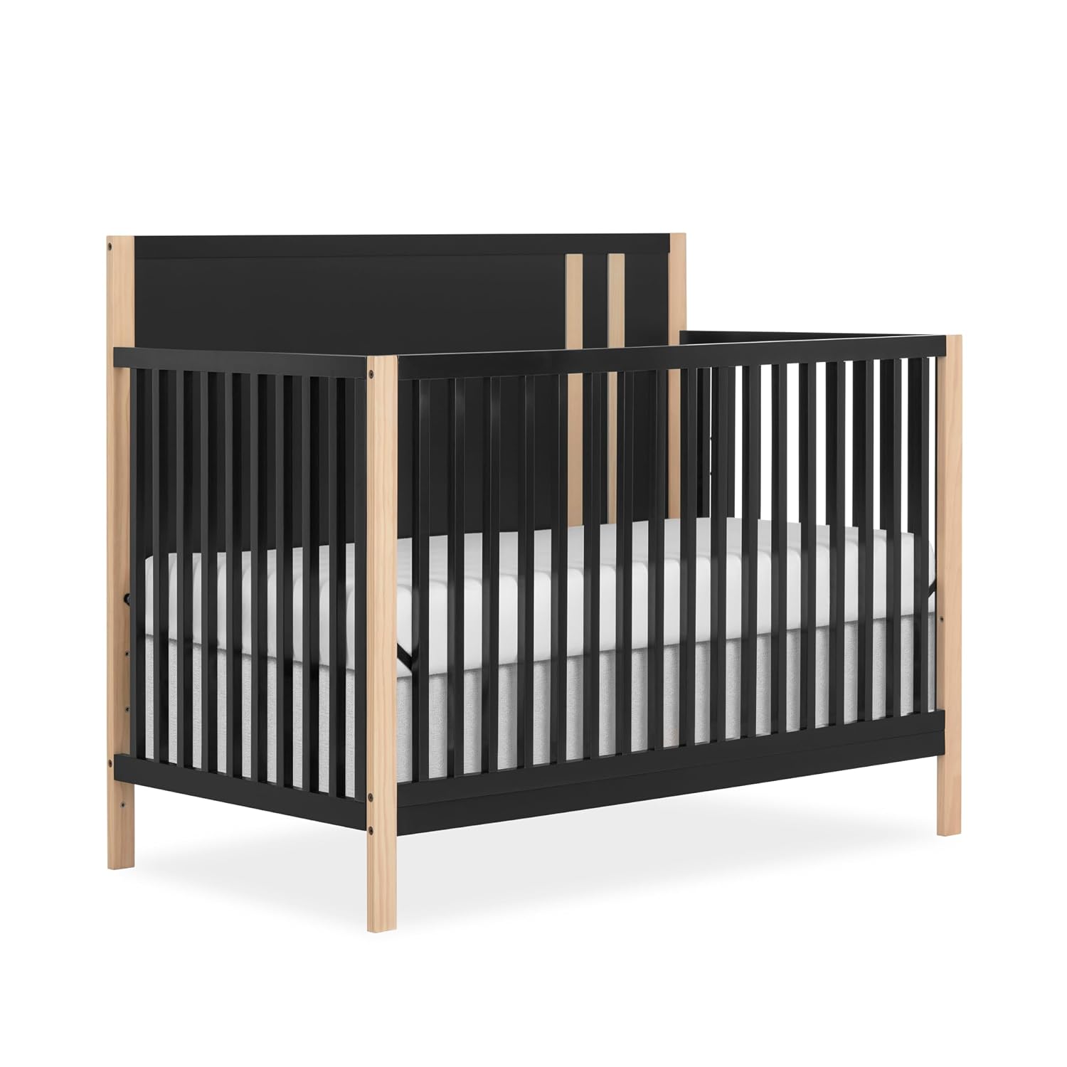 Amazon.com : Evolur Dream On Me Soho Convertible Crib in Matte Black ...