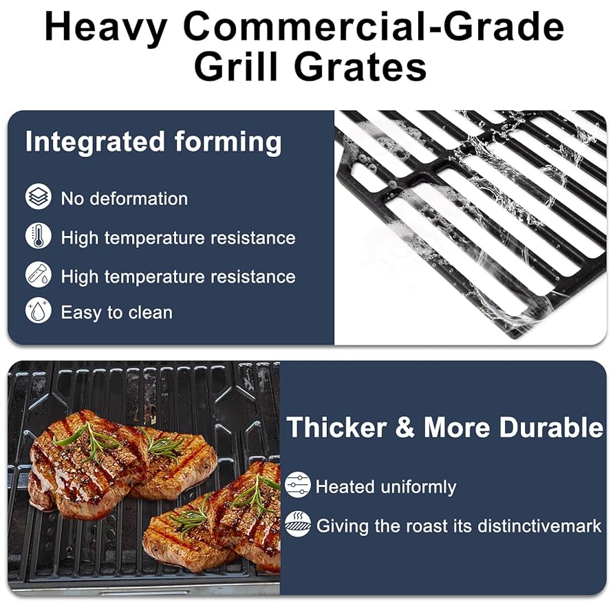 Porcelain Steel Heat Plates Replacement Grill Heat Plates & Cast Iron ...
