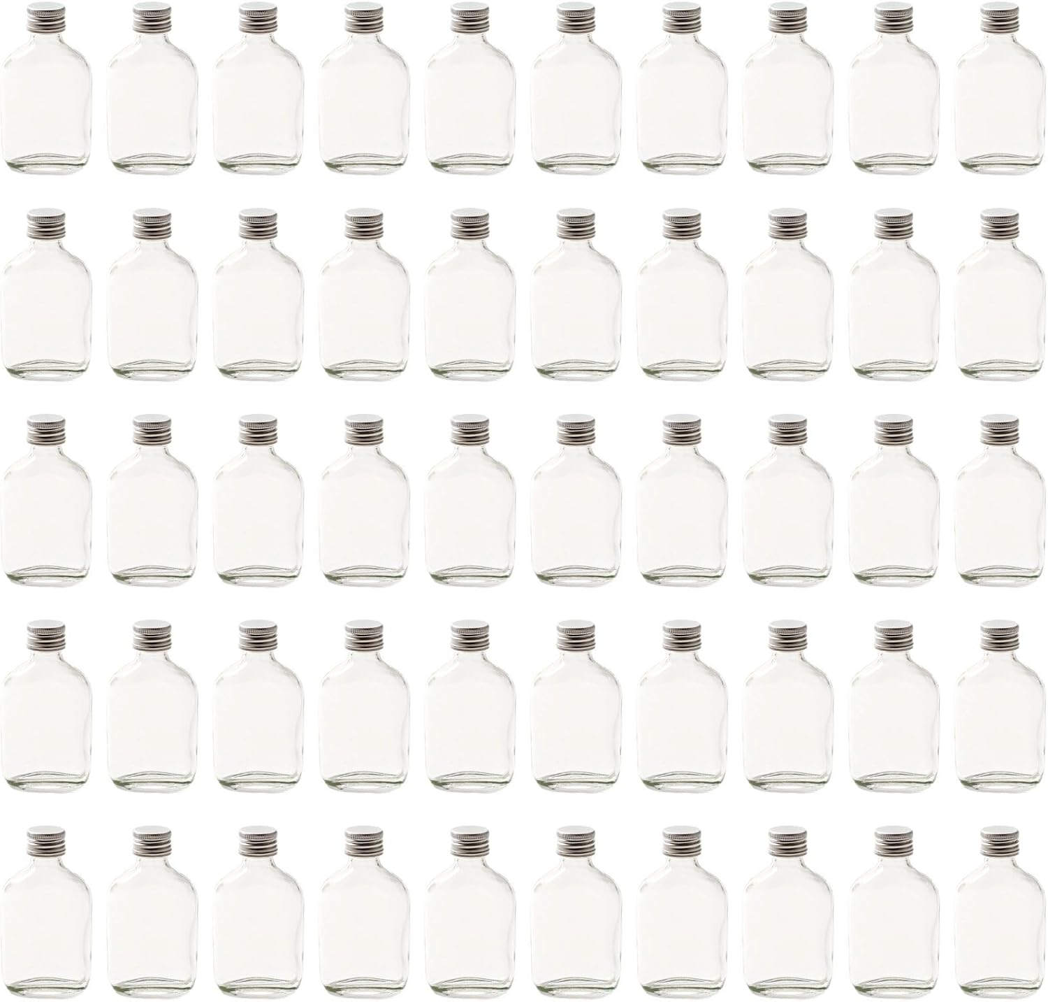 Nutley's 50 ml Miniature Glass Flask (Pack of 50) : Amazon.co.uk: Home ...