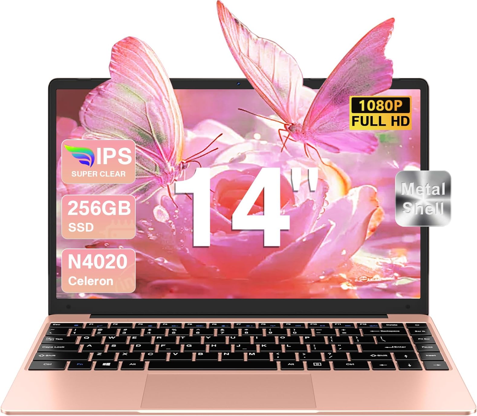 PC Portatile Win 11 Computer Portatile Notebook 14 Pollici 6GB 256GB ...