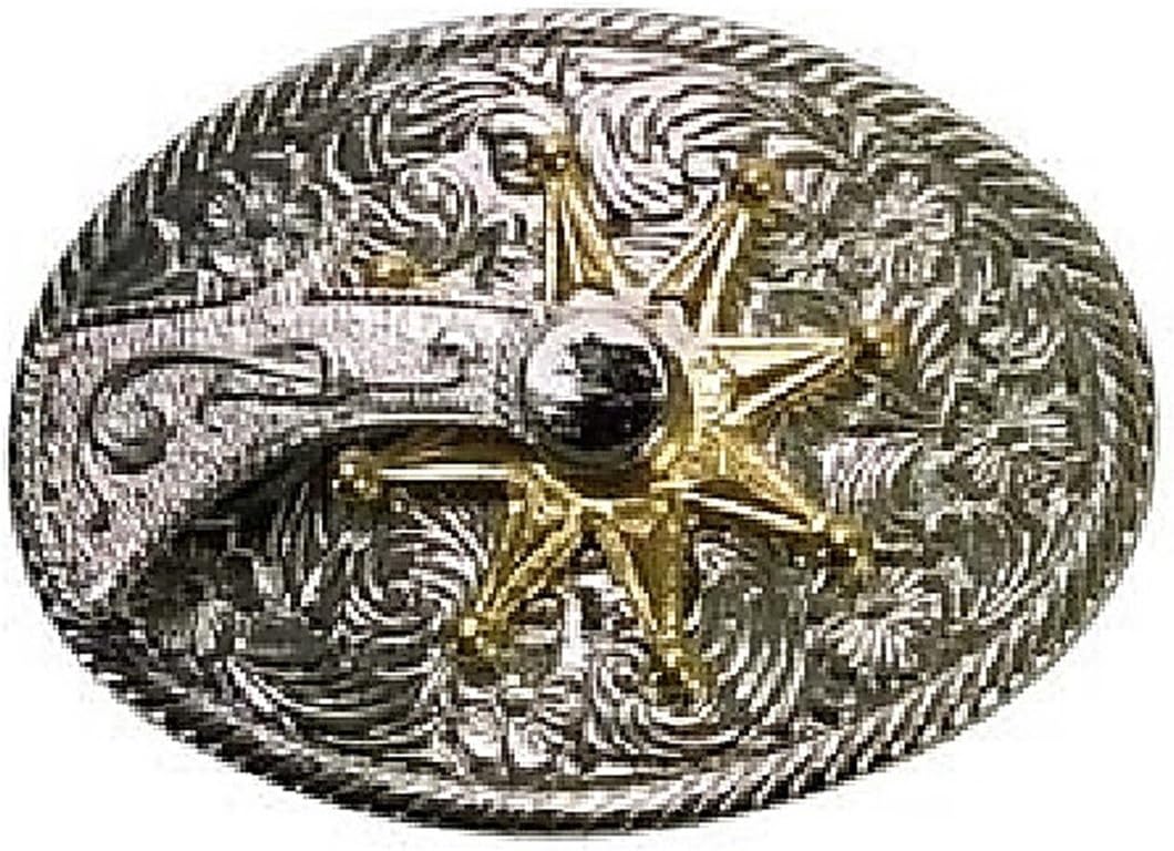 Amazon.com: Western Antiqued movable oval spur belt buckle : Clothing ...