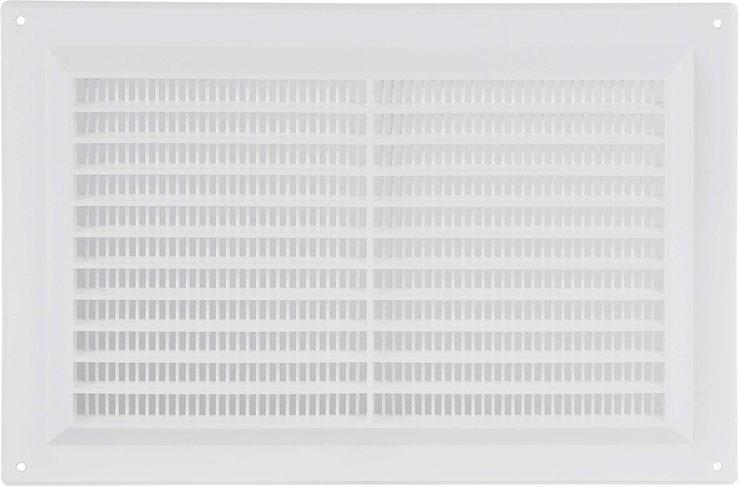 9×6” White Plastic Air Vent Grille with Anti-Insect Mesh / Fly Screen ...