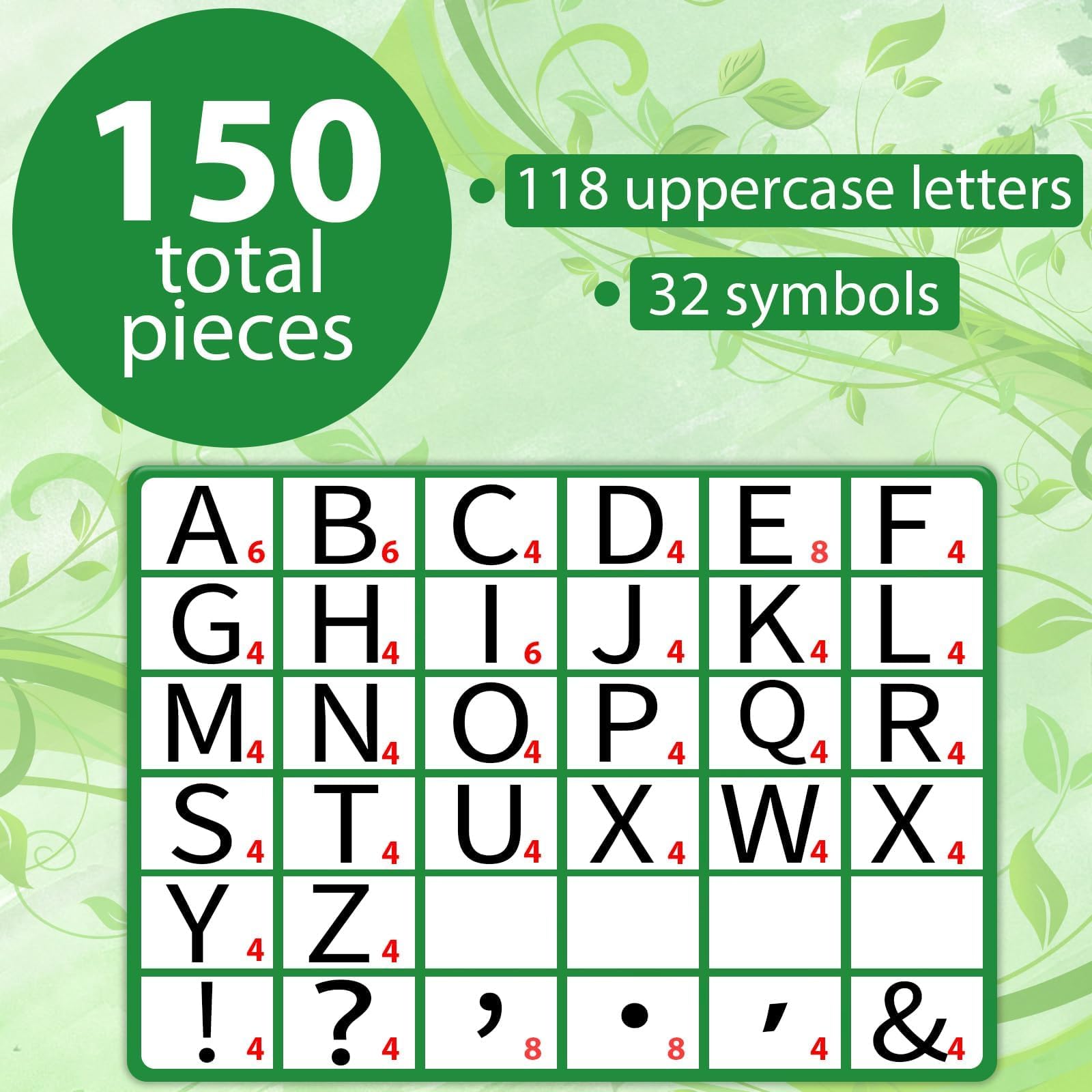 Snapklik.com : 150 PCS Large 7" Bulletin Board Letters Set, Spring ...