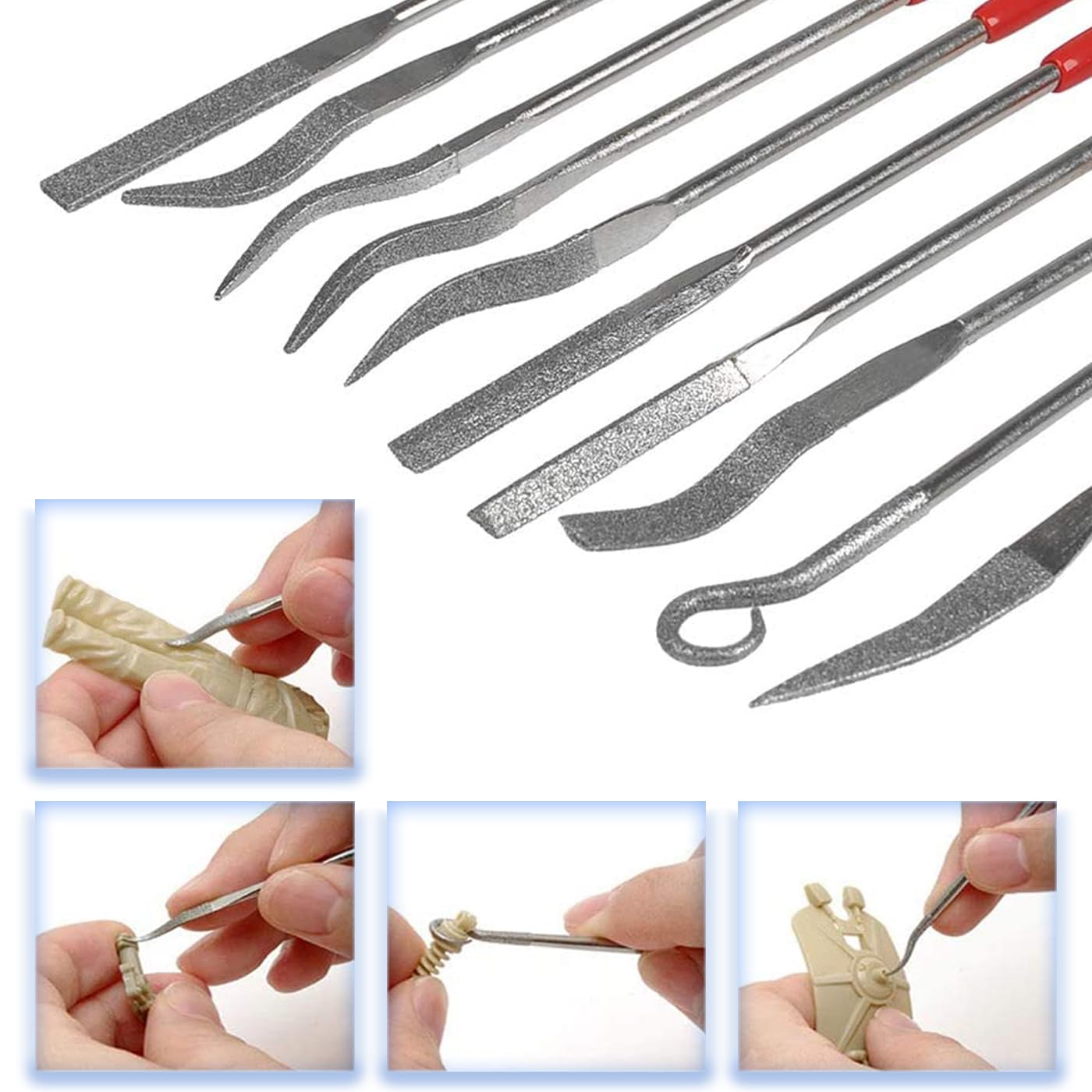 Needle File Set 10-Piece For Jewelry, Metal, Wood & Glass - Marksman ...