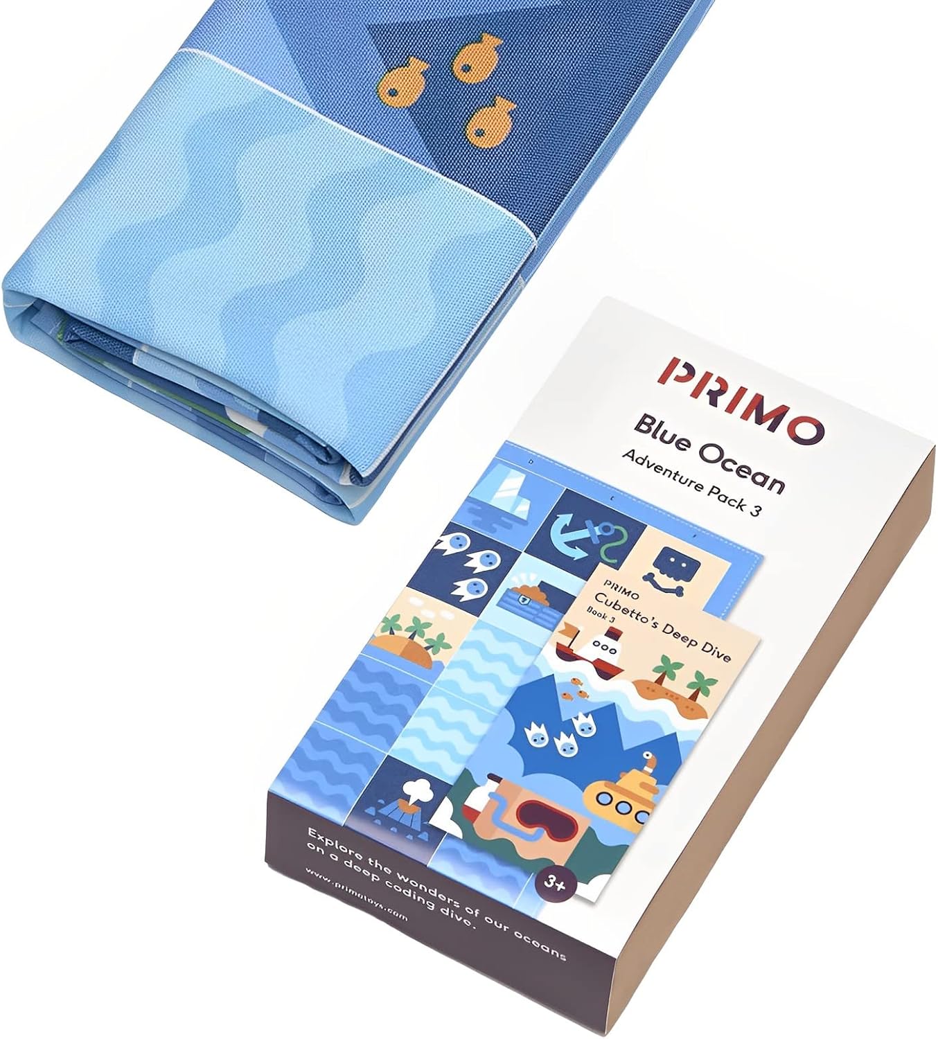 Amazon.com: Primo Cubetto Educational Blue Ocean Adventure Map Fabric ...