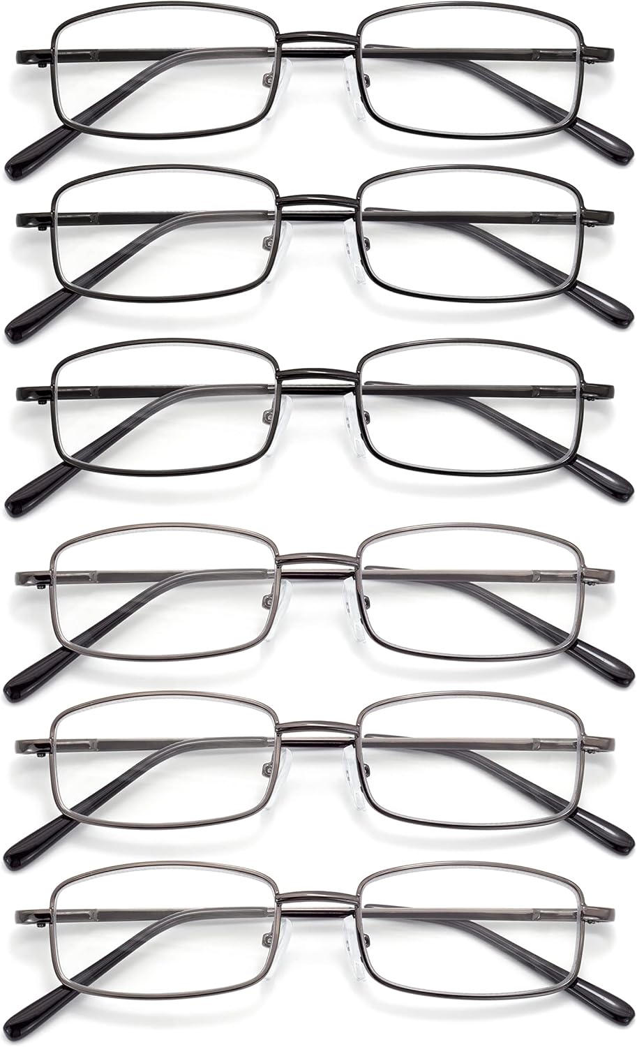 Amazon.com: Autojouls 6-Pack Metal Reading Glasses Blue Light Blocking ...