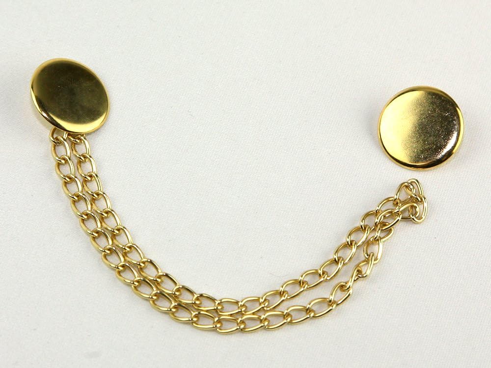 Amazon.com: Plain Cloak Chain Button Clothing Fastener - Gold (1pk ...