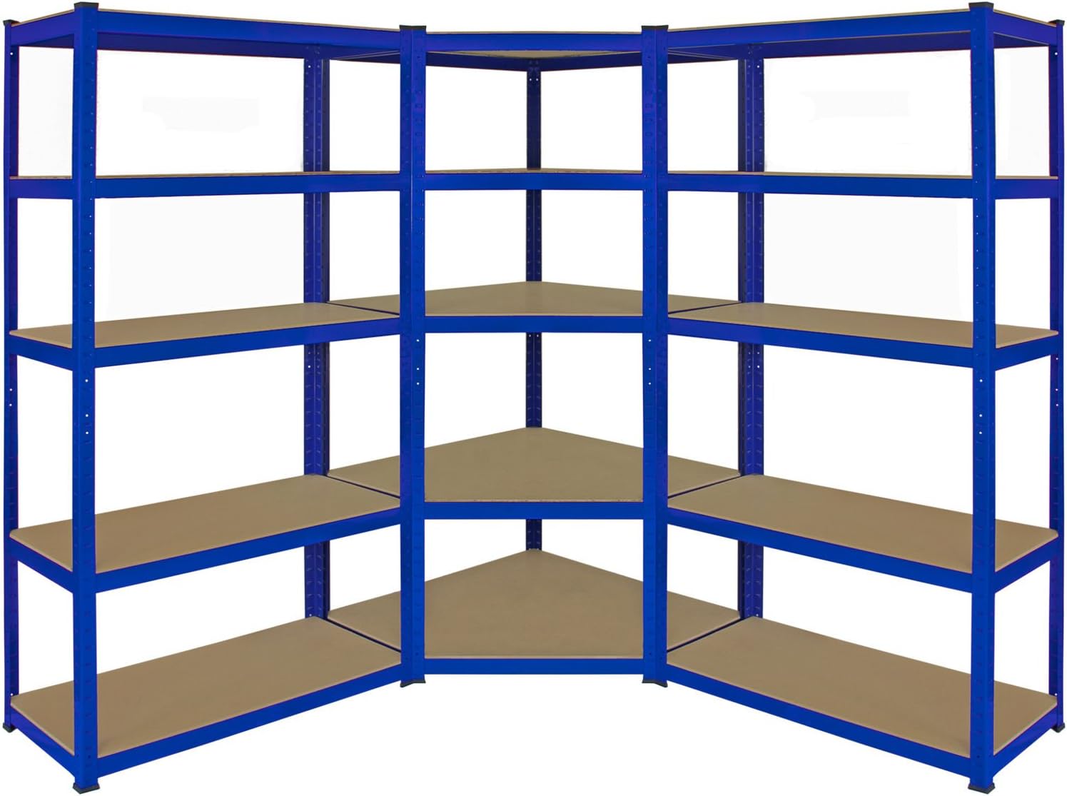 Racking Solutions Heavy Duty Garage Corner shelving kit, 1 Corner unit ...