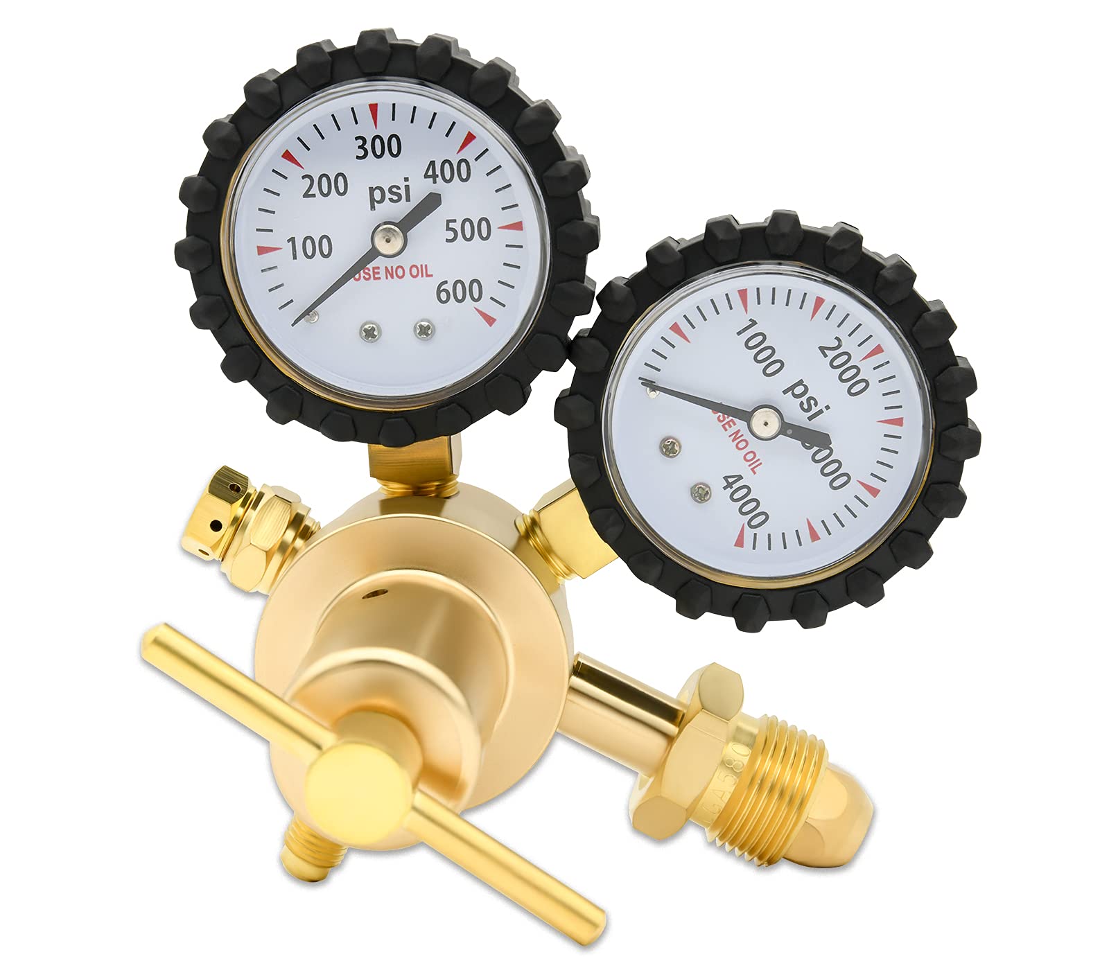 Buy Nitrogen Regulator 0 600PSI CGA580 Inlet 1 4 Inch Male Flare
