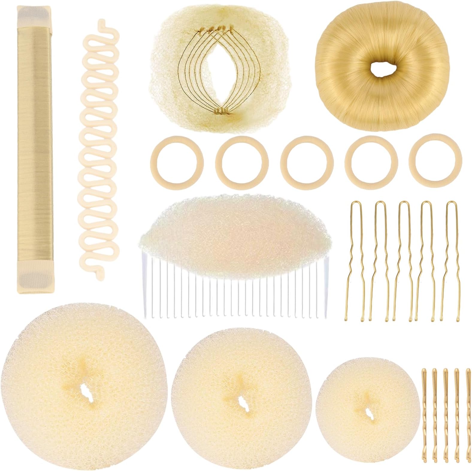 Amazon.com: Blonde Hair Base Sponge Invisible Clip Comb Bump It Up ...