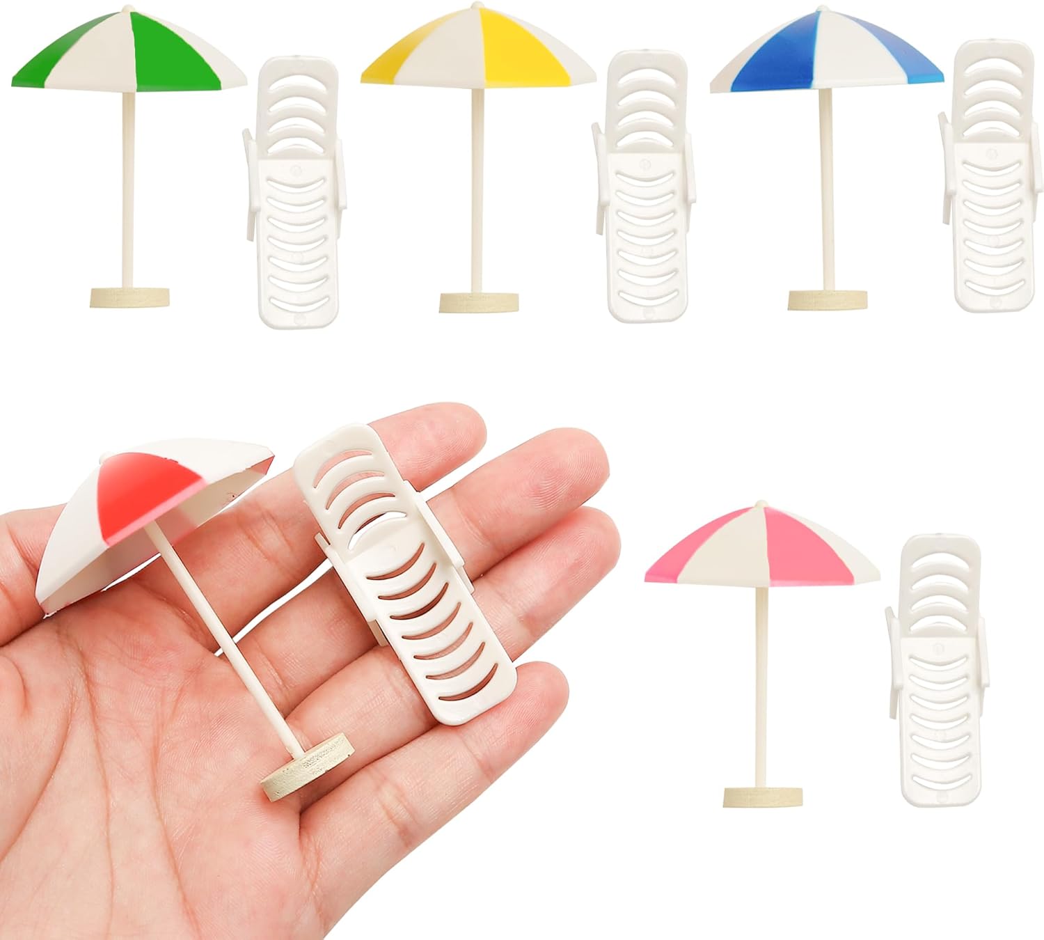 Amazon.com: Set of 10 Miniature Beach Furniture for 1:24 Scale ...