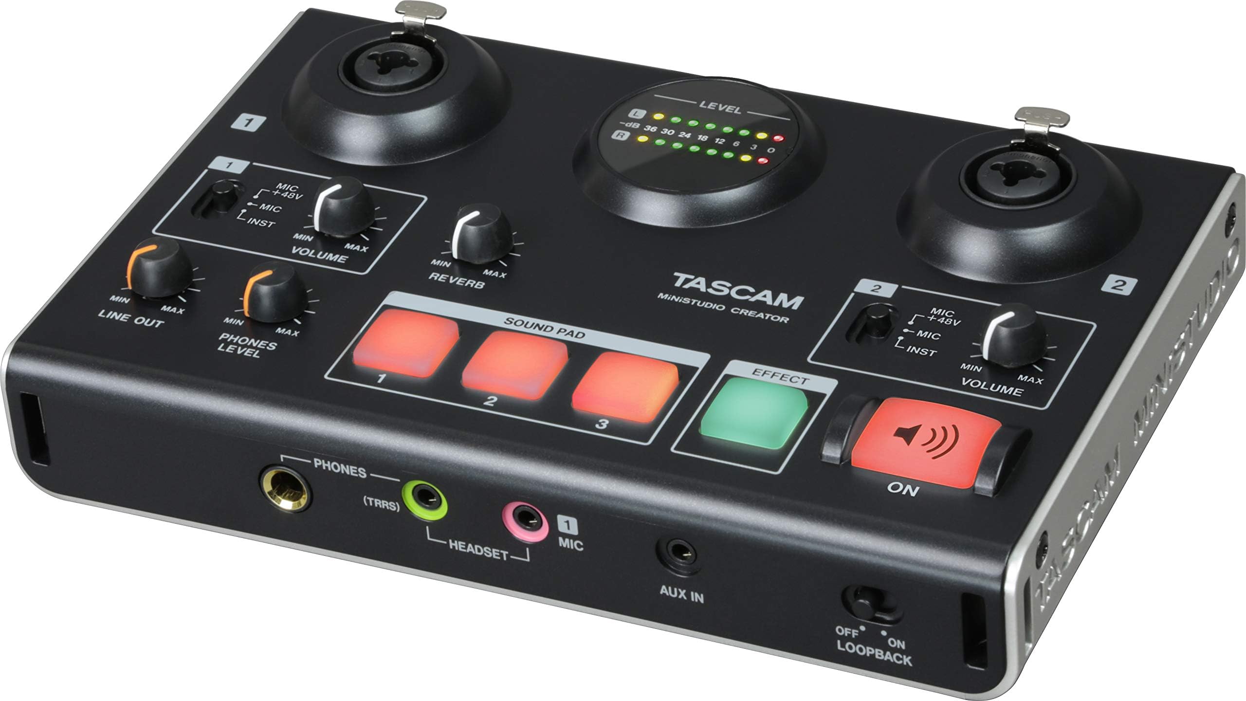 Tascam MiNiSTUDIO Creator US-42B – USB-Audio-Interface für Streaming ...