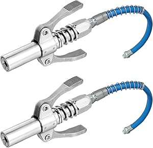 Amazon.com: Landhoow 2 Pcs Double Handle Grease Gun Coupler Quick Lock ...