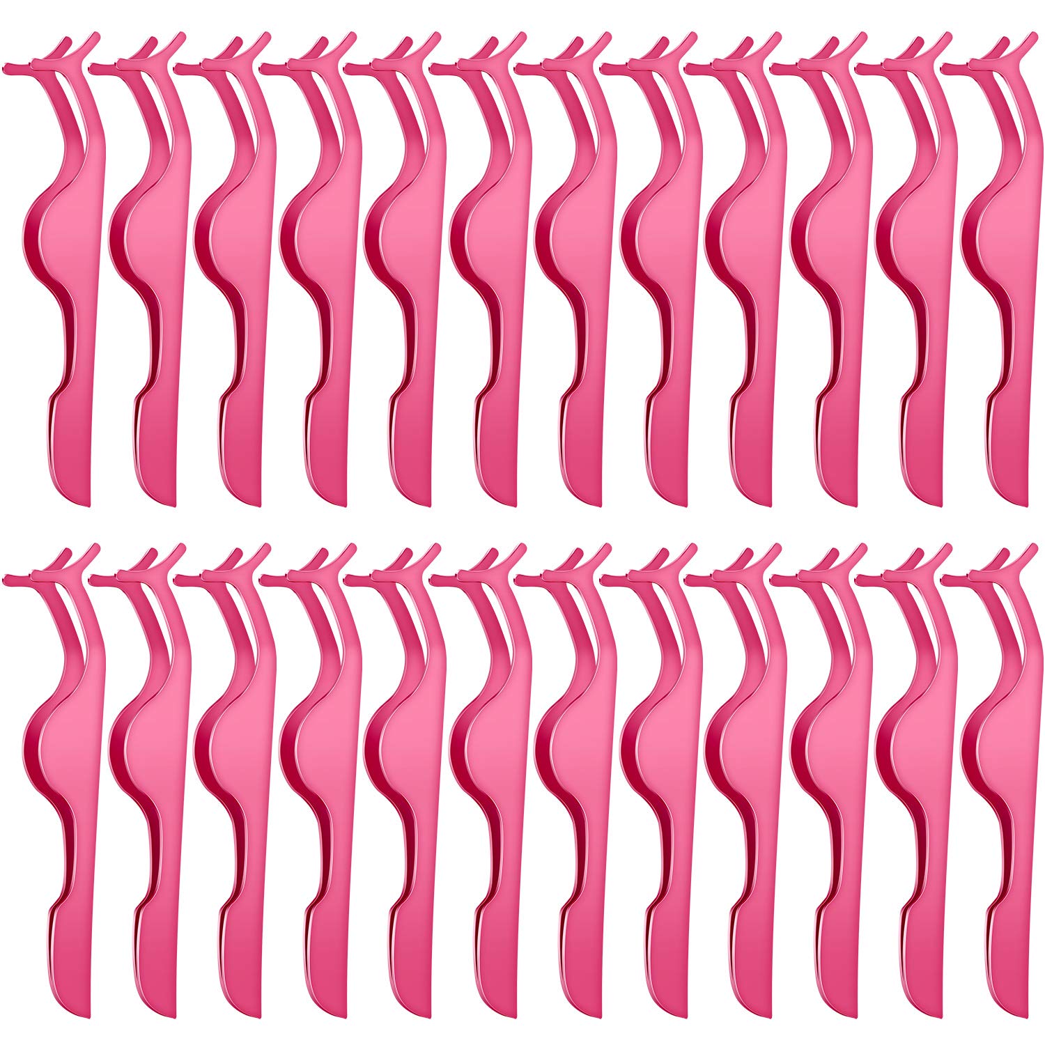 Amazon.com : 24 Pieces False Eyelashes Applicator Tool Stainless Steel ...