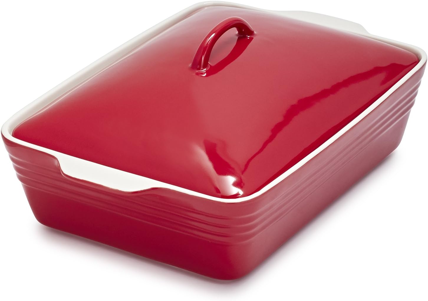 Amazon.com: Sur La Table Red Oven-to-Table Casserole with Lid M96-B ...