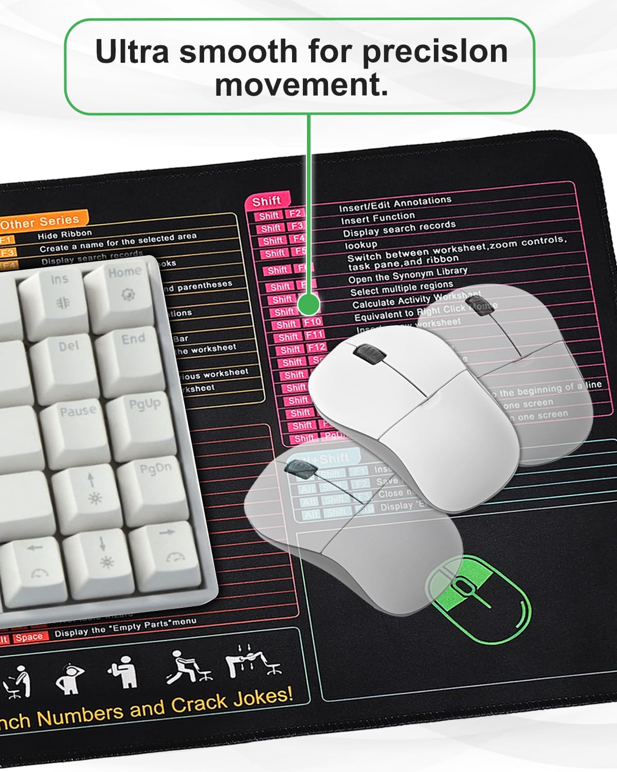 Excel Pad Excell Cheat Sheet Desk Mat Excel Cheat Sheet Desk Pad, Excel ...